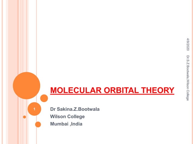 Molecular orbital theory | PPTX | Chemistry | Science