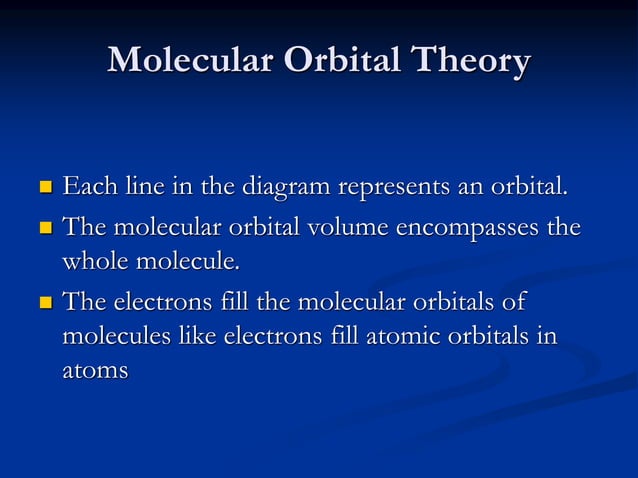 Molecular Orbital Theory Ppt