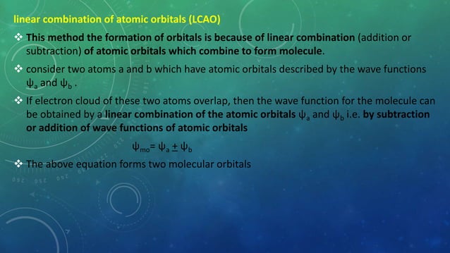 Molecular Orbital Theory Pptx