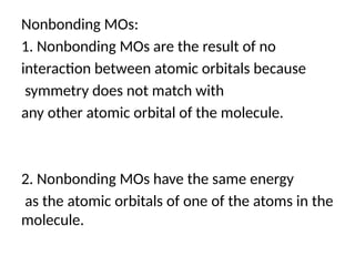 presentation on MOLECULAR ORBITAL THEORY.pptx