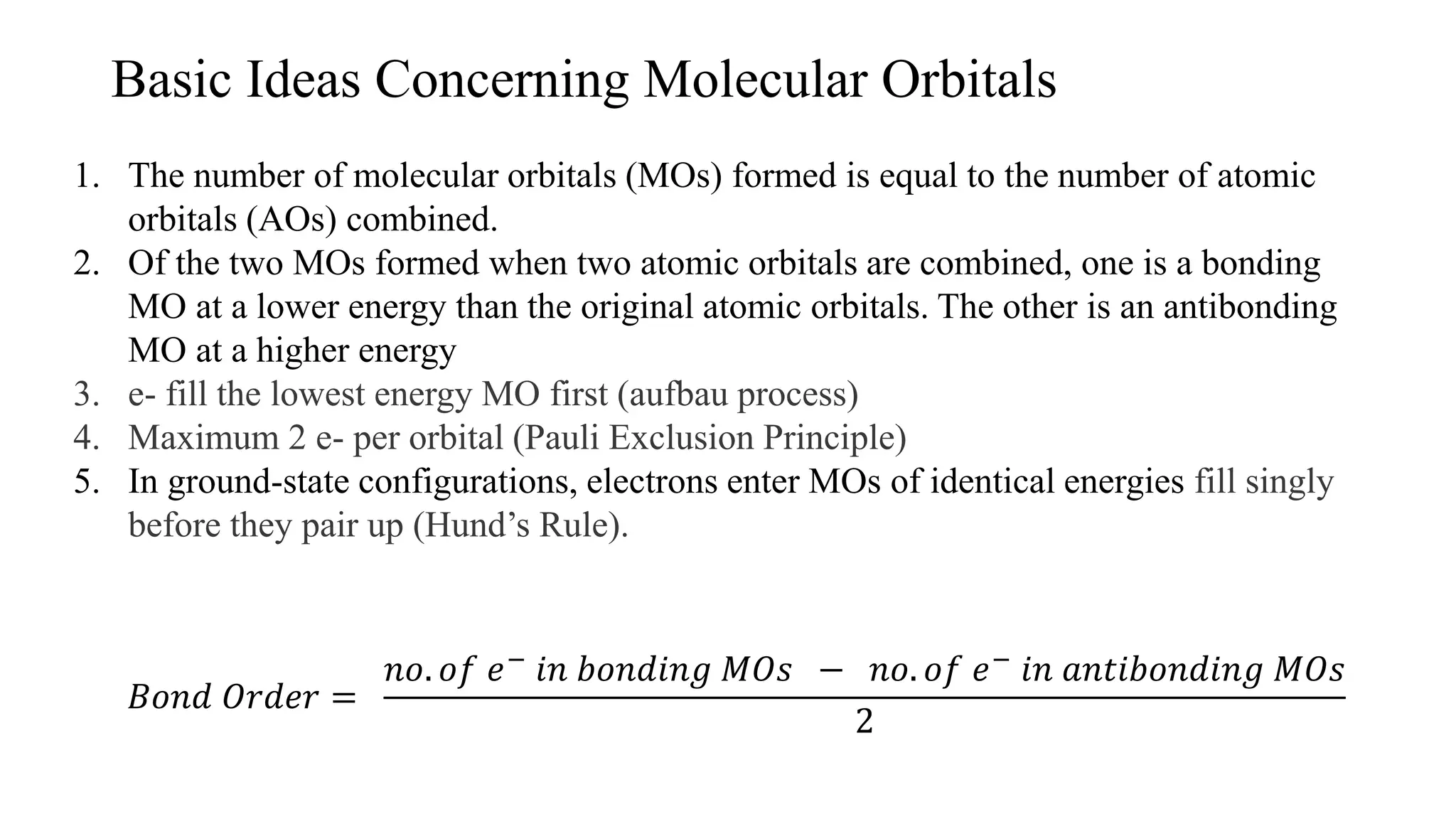 Molecular orbital theory, 11(3) | PPTX