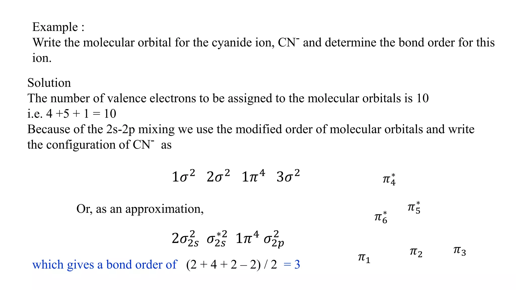 Molecular orbital theory, 11(3) | PPTX