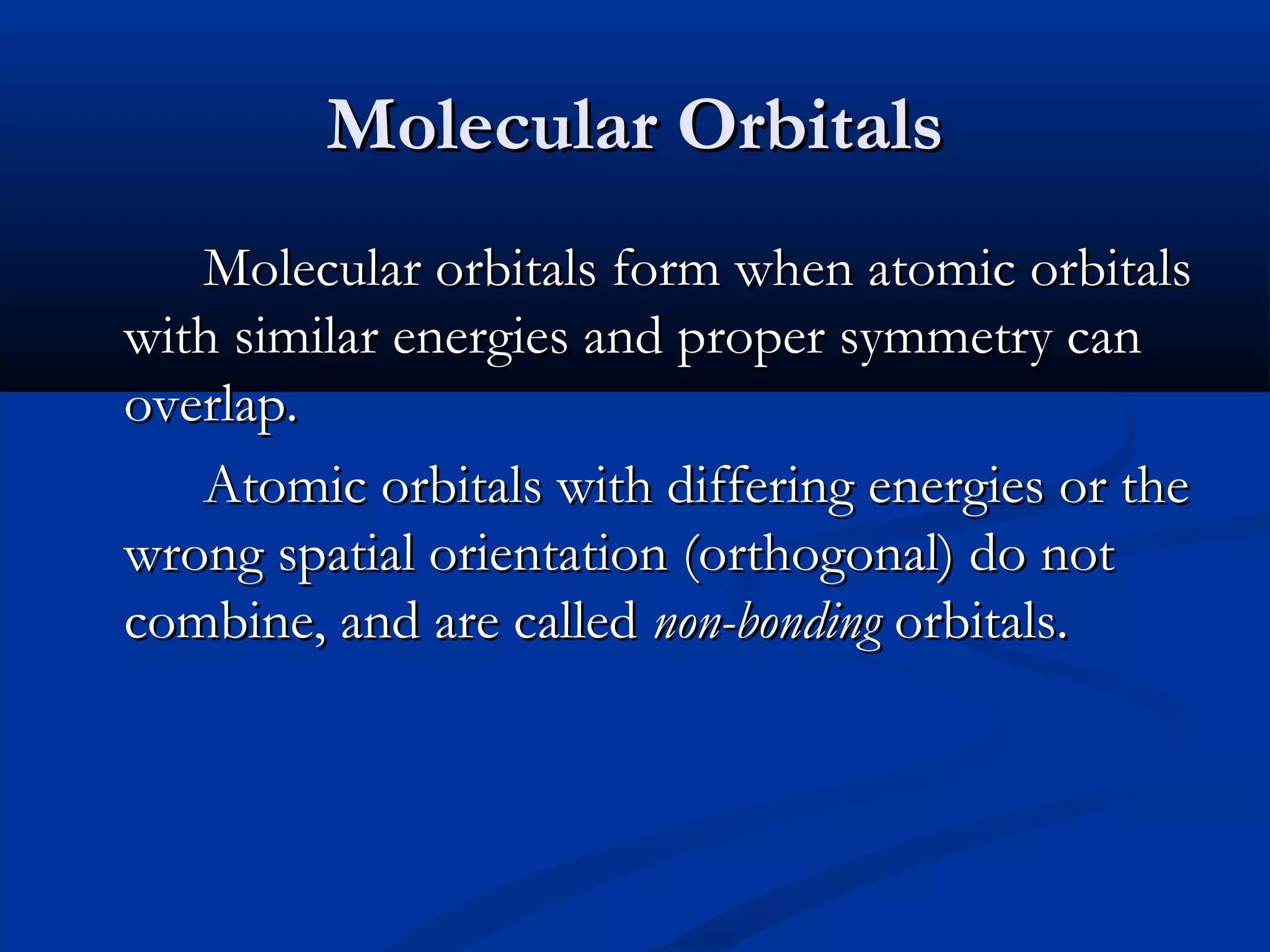 Molecular orbital theory lecture | PPT