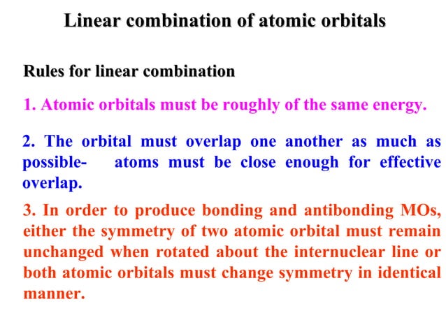 Molecular orbital theory lecture | PPT