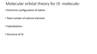 Molecular orbital theory(mot) of SF6/CO2/I3-/B2H6 | PPTX