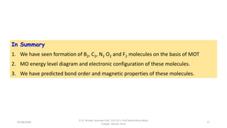 Molecular orbital theory part 3 | PPTX