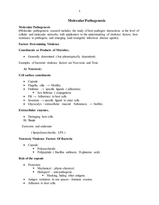 Molecular pathogenesis | DOCX