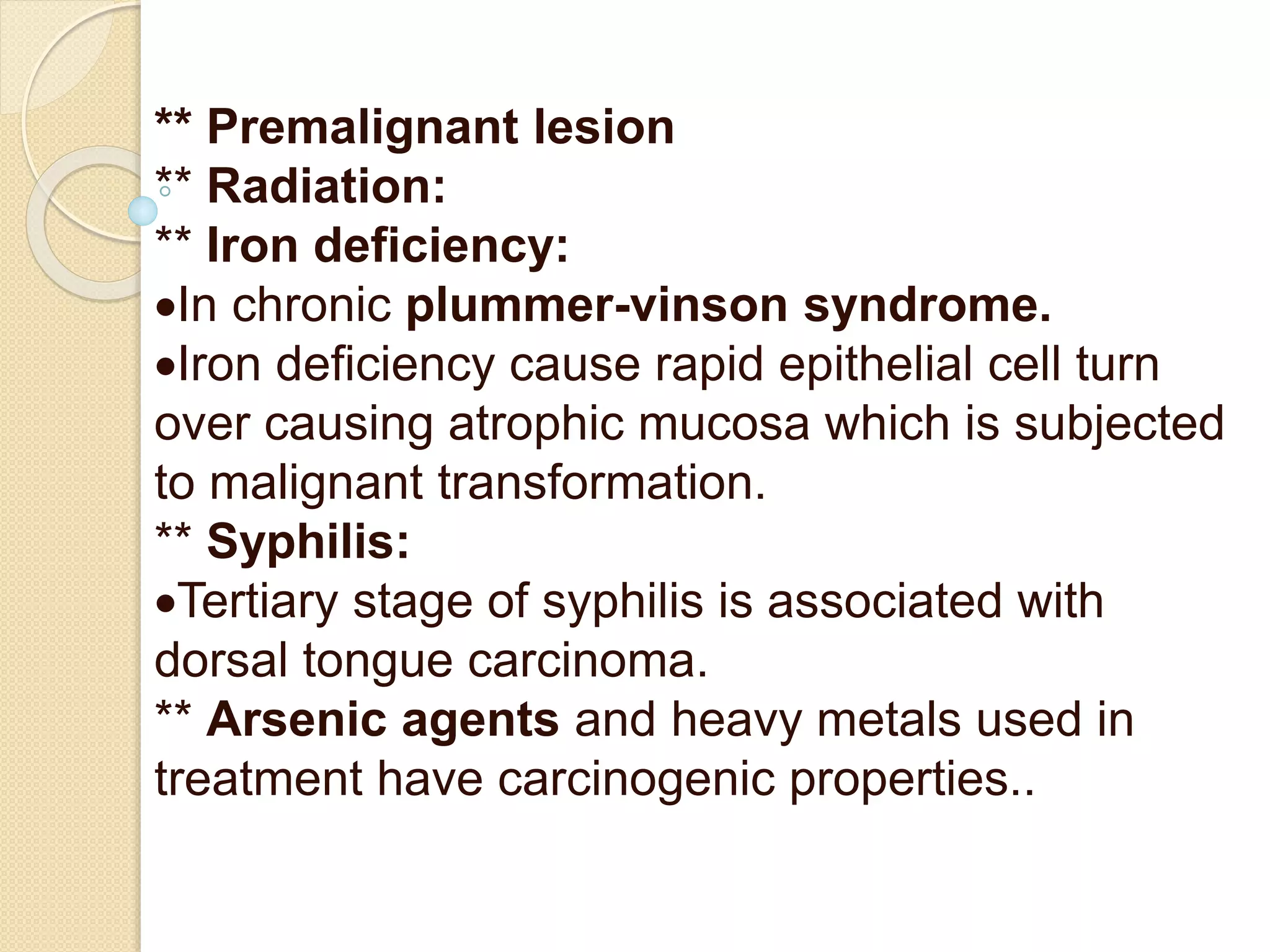 Molecular pathogenesis of head and neck cancer | PPTX