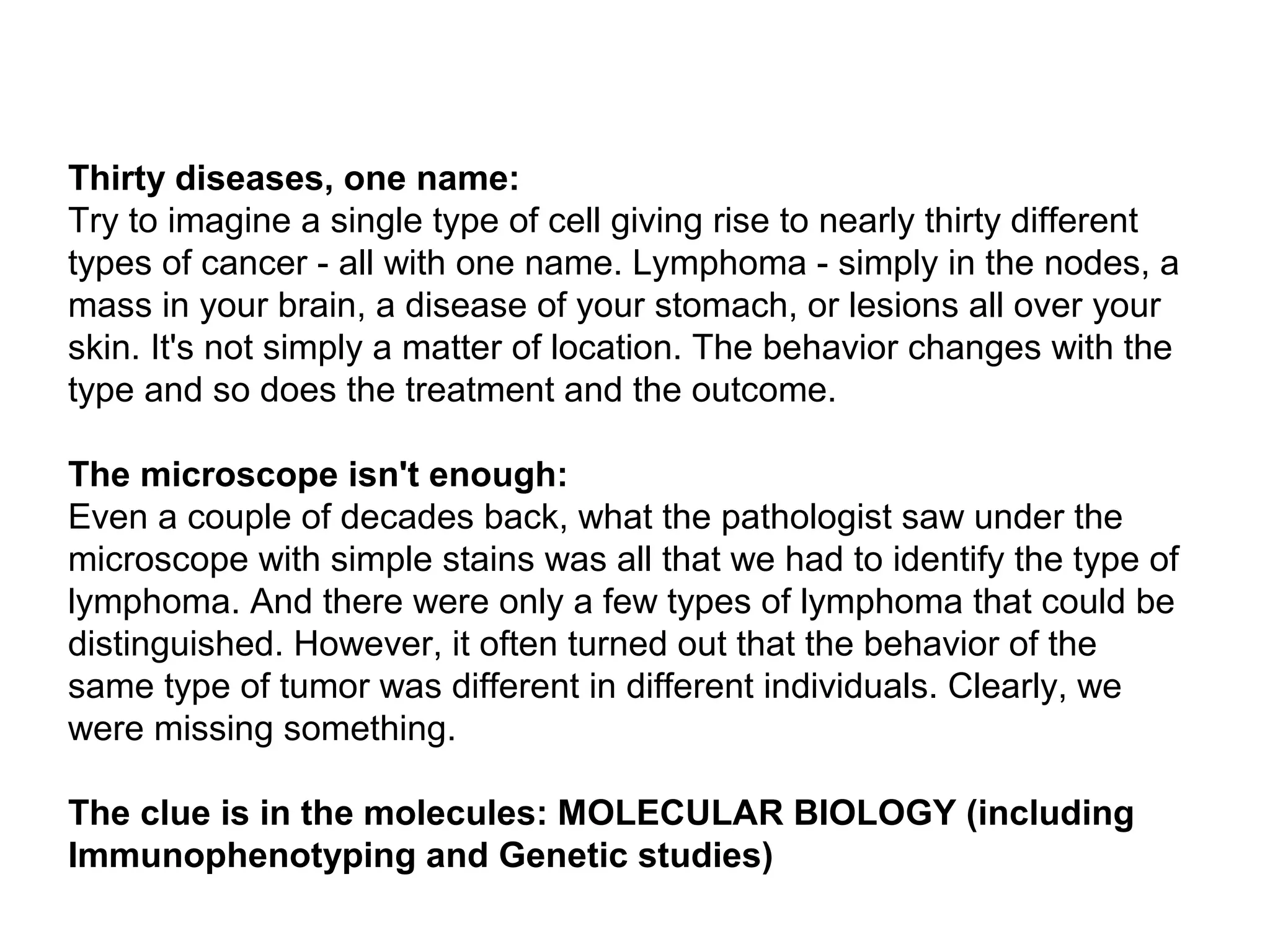 Molecular pathology of lymphoma by dr ramesh | PPT