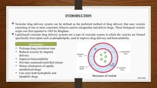 Lipid Vesicular Drug Delivery System, Advanced | PPTX