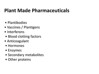 Molecular pharming | PPT