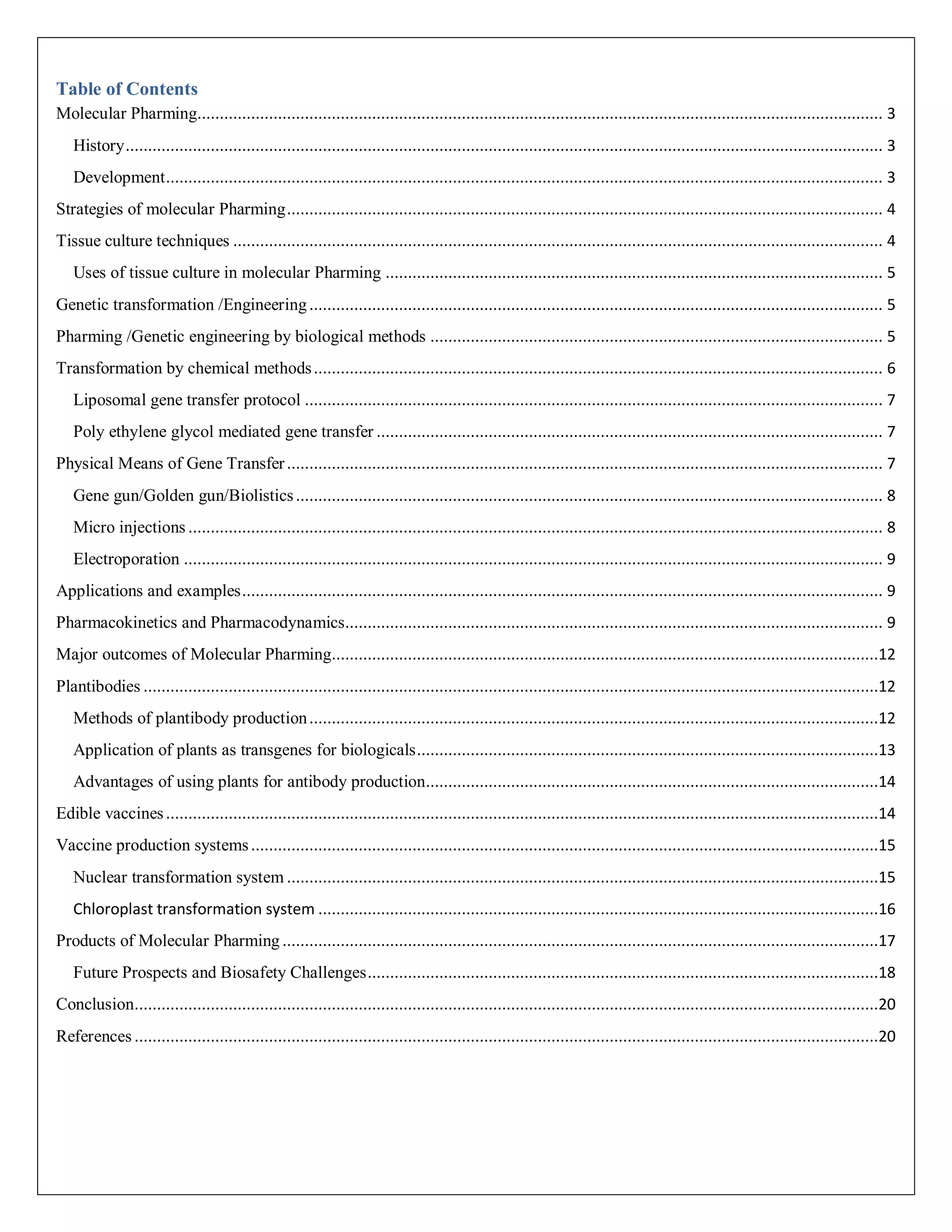 Molecular pharming | PDF