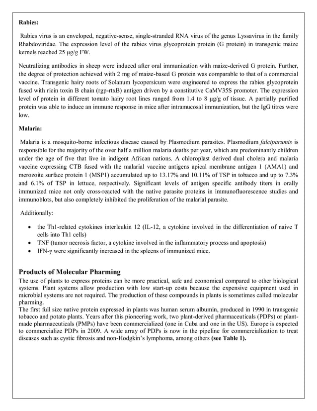 Molecular pharming | PDF