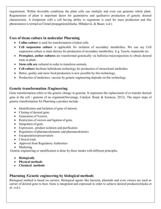 Molecular pharming | PDF