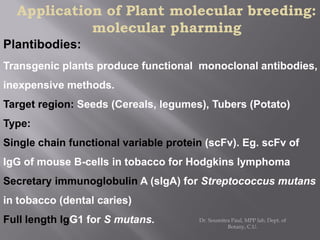 Molecular Farming and biopharamaceutials | PPT