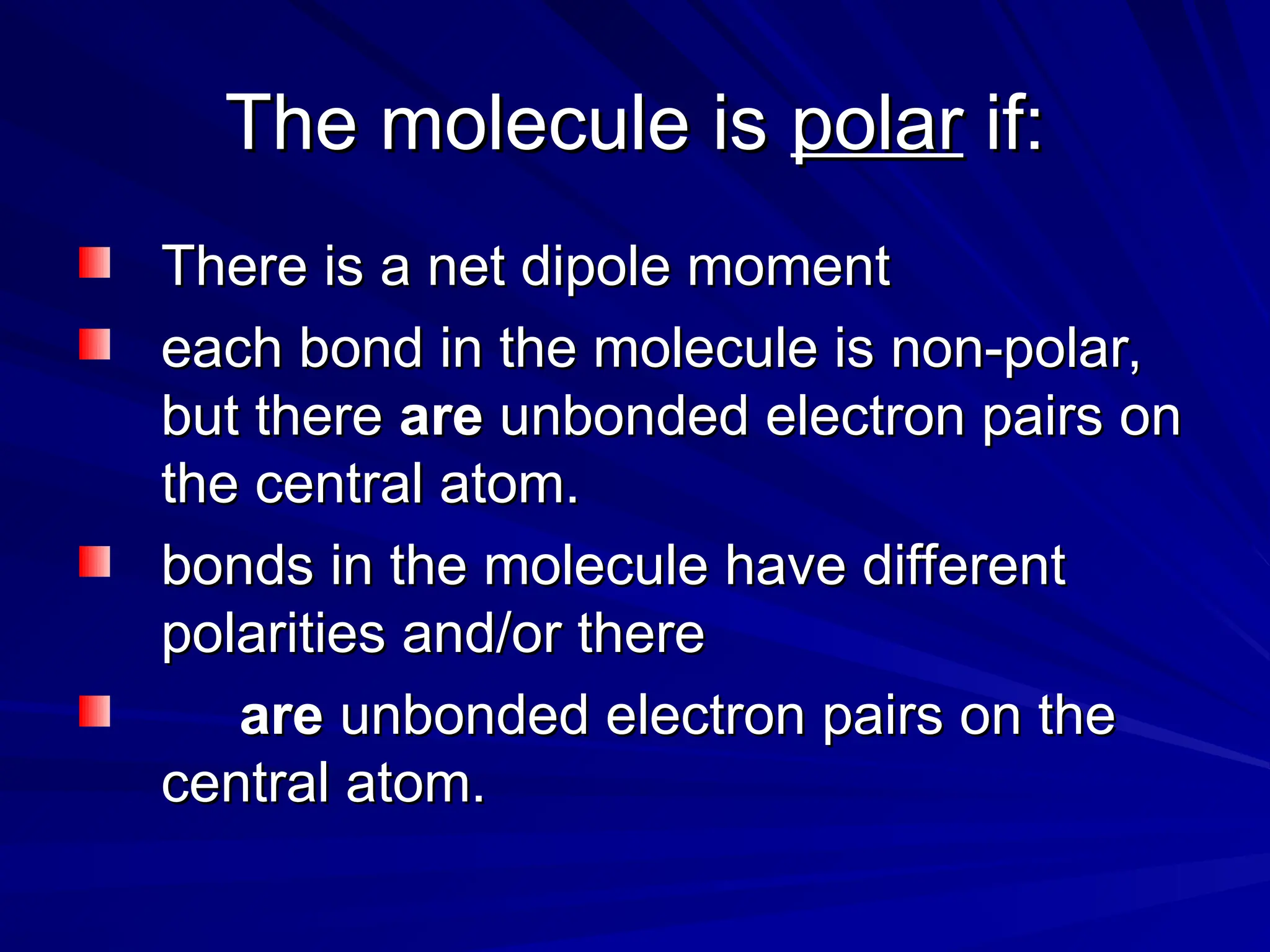 presentation on the concepts of Molecular Polarity.ppt