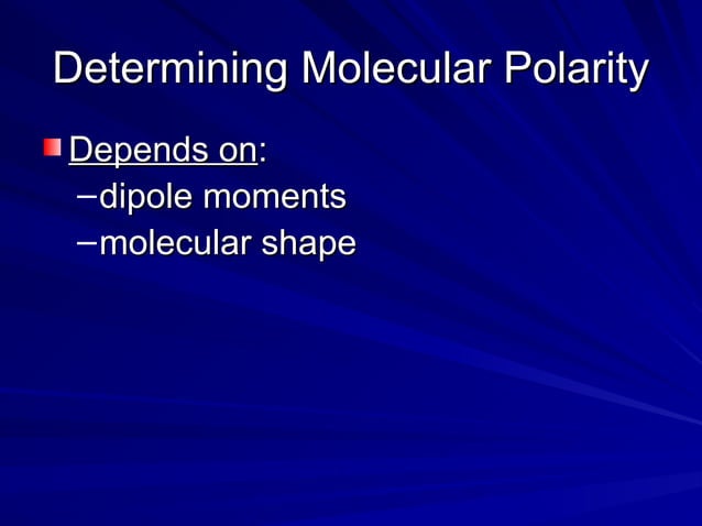 presentation on the concepts of Molecular Polarity.ppt