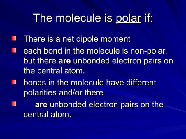 presentation on the concepts of Molecular Polarity.ppt