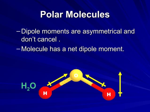 Presentation On The Concepts Of Molecular Polarity Ppt