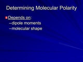 Molecular Polarity PowerPoint presentation | PPT