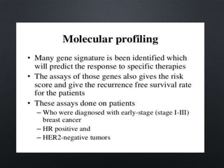 Molecular profiling in breast cancer | PPT