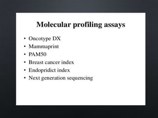 Molecular profiling in breast cancer | PPT | Free Download