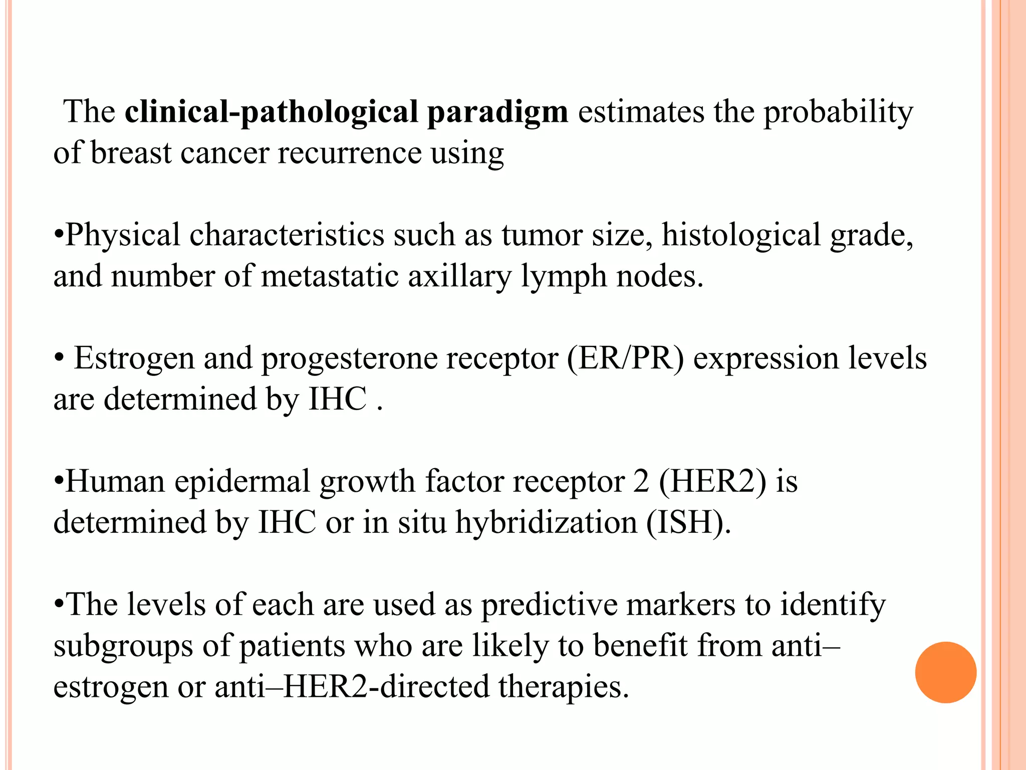 Molecular profiling of breast cancer | PPTX