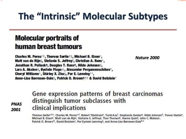 Molecular profiling of breast cancer | PPTX | Cancer | Diseases and ...