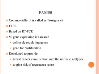 Molecular profiling of breast cancer | PPTX