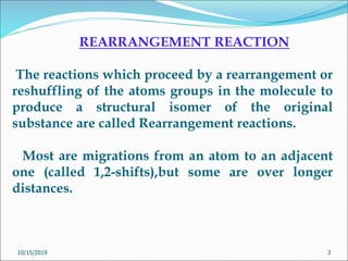 Molecular rearrangement | PPTX
