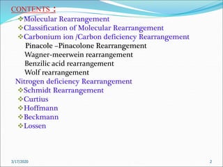 Molecular rearrangement rda | PPTX