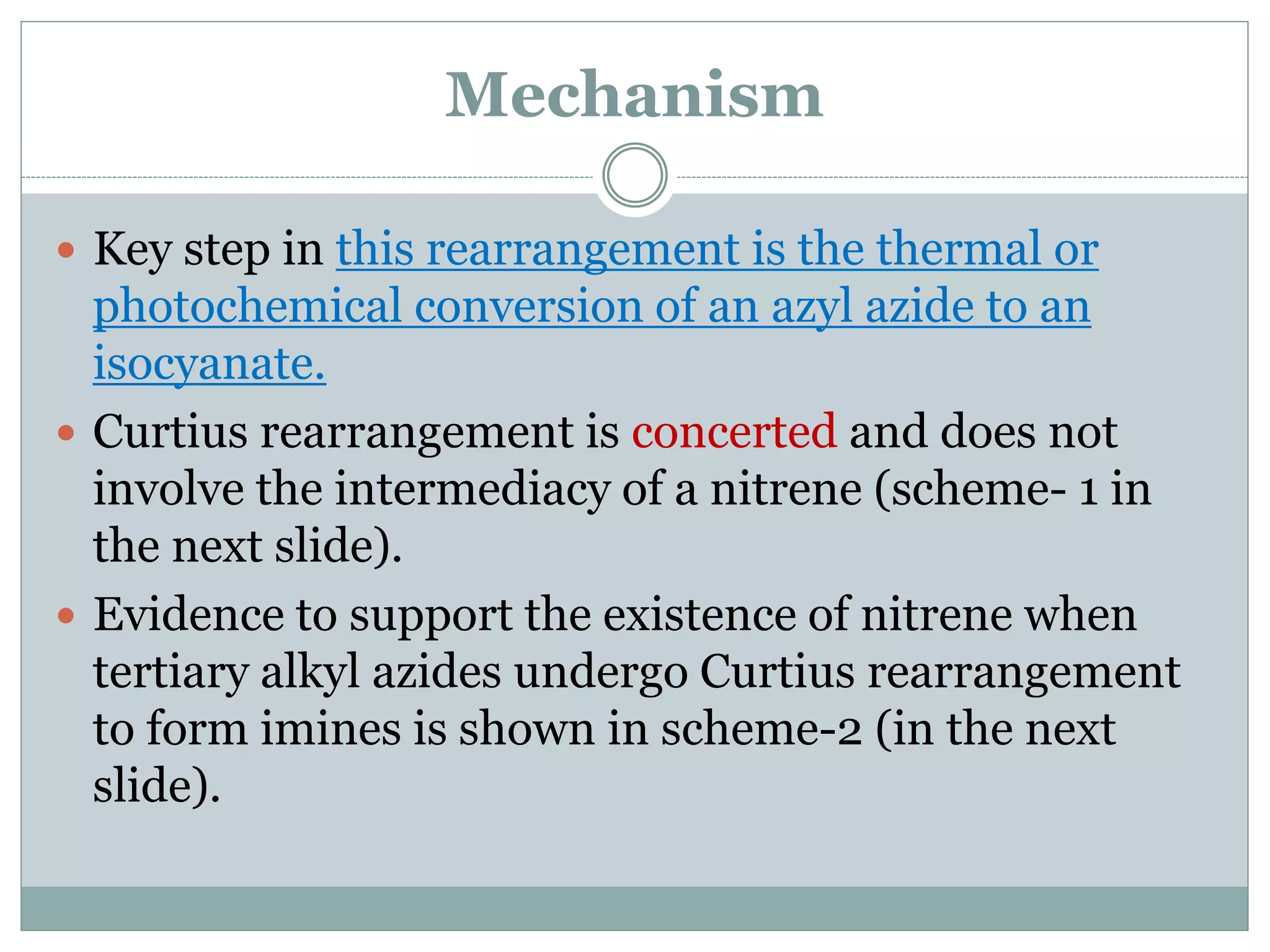 Molecular rearrangements involving electron deficient nitrogen as an ...