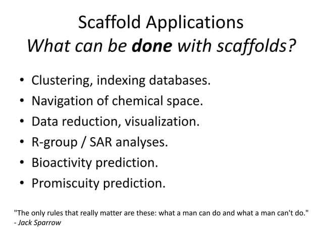 Molecular scaffolds are special and useful guides to discovery | PDF ...