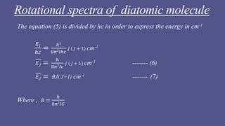Molecular spectroscopy | PPTX