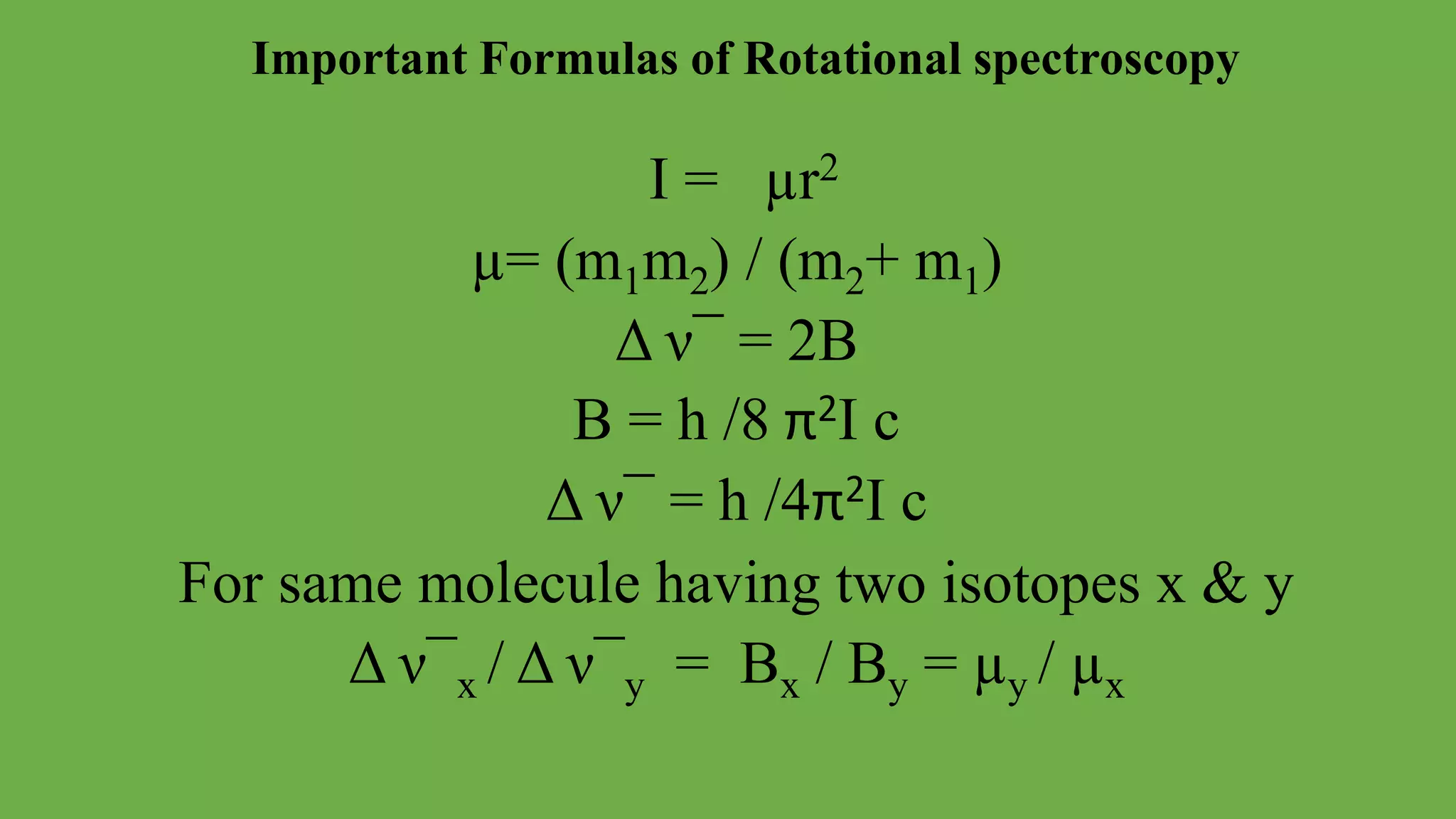 Molecular spectroscopy | PPTX