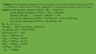 Molecular spectroscopy | PPTX