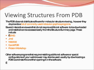 Molecular Structures 2009 | PPT