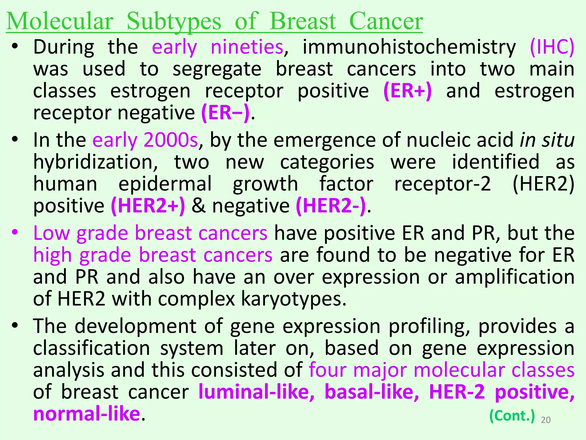 Molecular Subtypes of Breast Cancer | PPTX