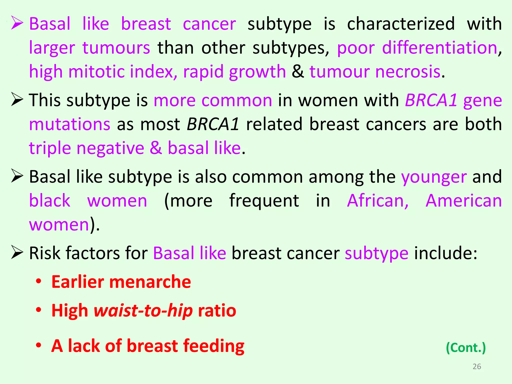Molecular Subtypes of Breast Cancer | PPTX