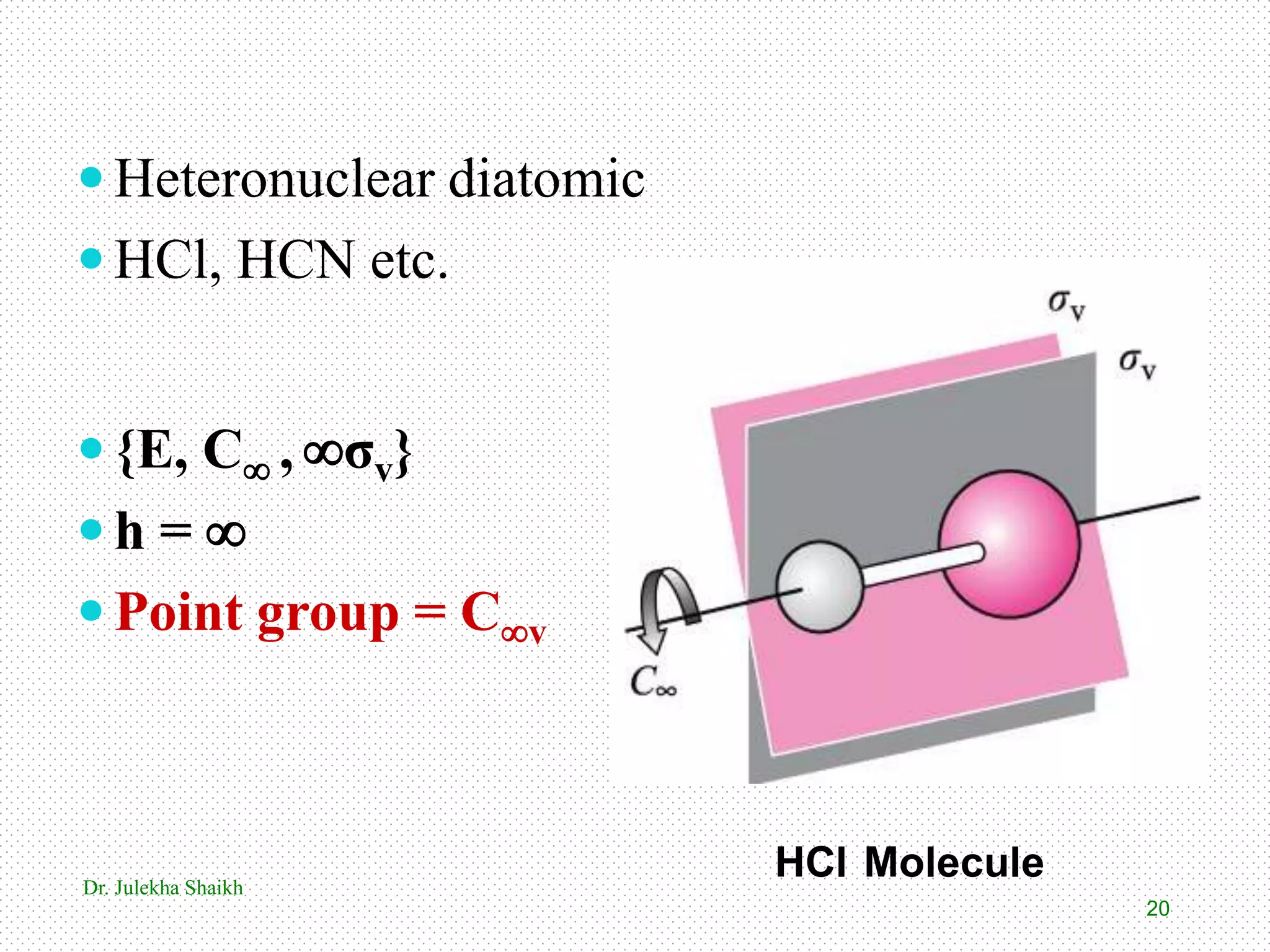 Molecular symmetry by Dr Julekha A. Shaikh | PPT