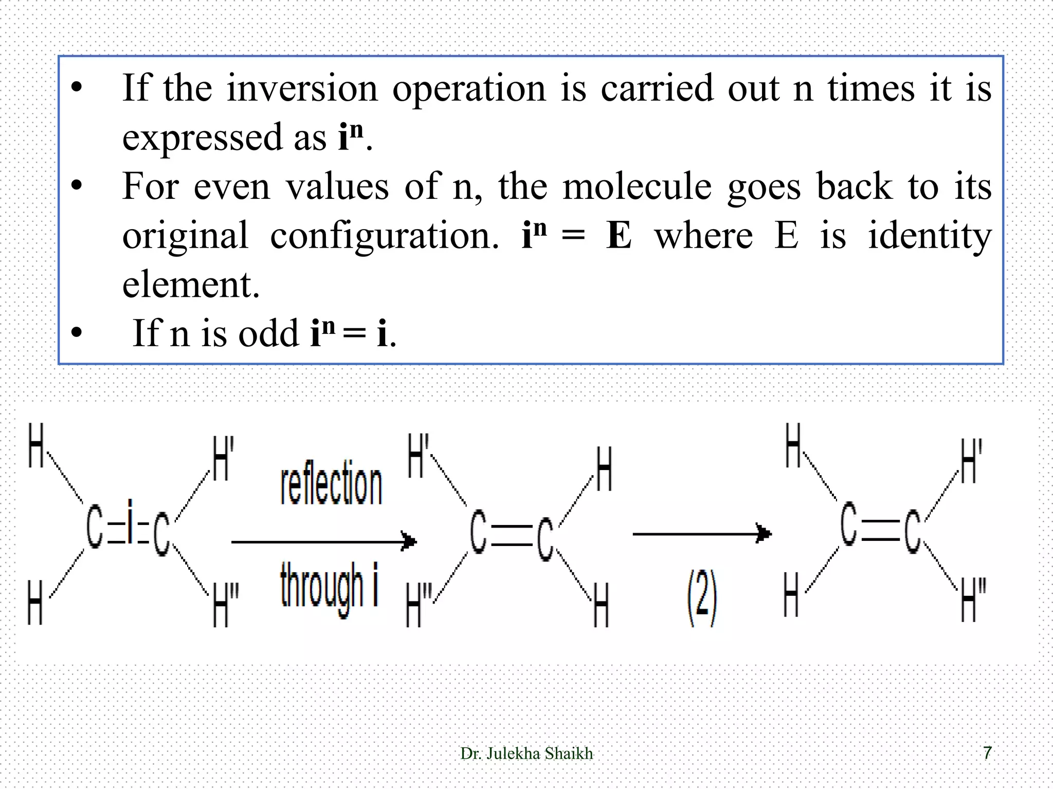 Molecular symmetry by Dr Julekha A. Shaikh | PPT