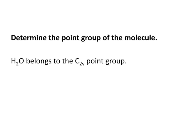 Molecular symmetry and group theory | PPTX