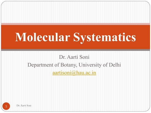Molecular systematics.pdf | Biological Sciences | Science