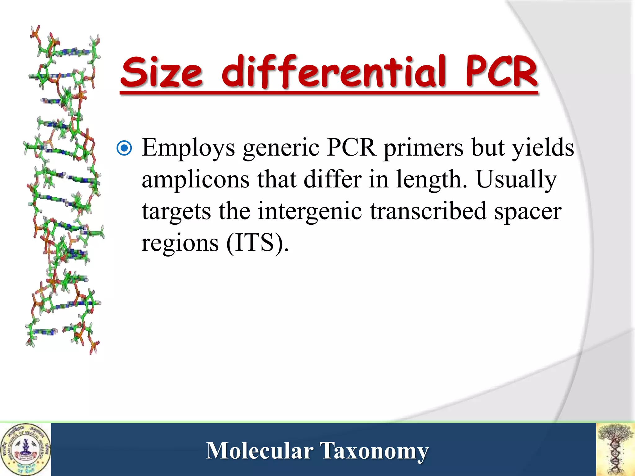 Molecular taxonomy | PPTX