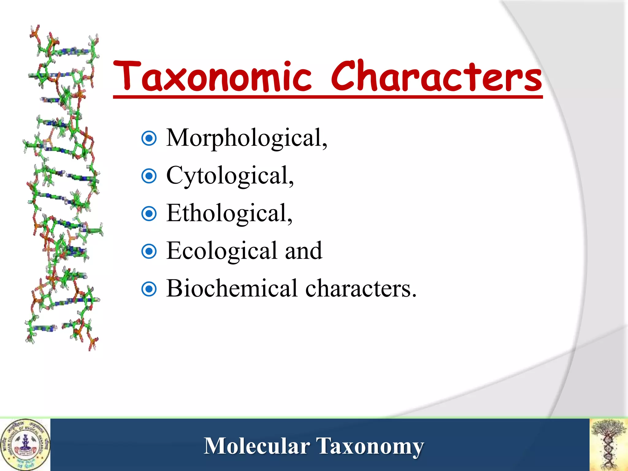 Molecular taxonomy | PPTX