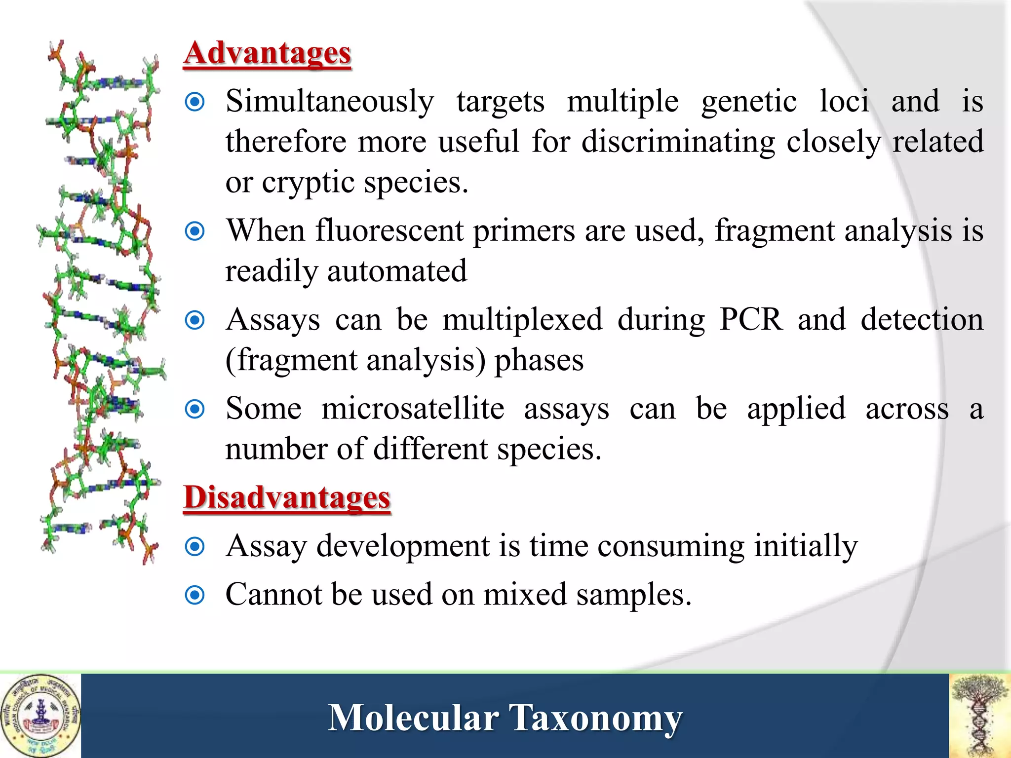 Molecular taxonomy | PPTX