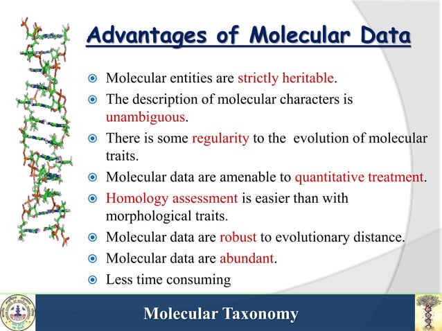 Molecular taxonomy | PPTX