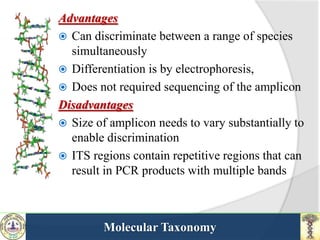 Molecular taxonomy | PPTX