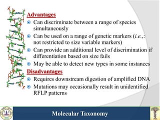 Molecular taxonomy | PPTX