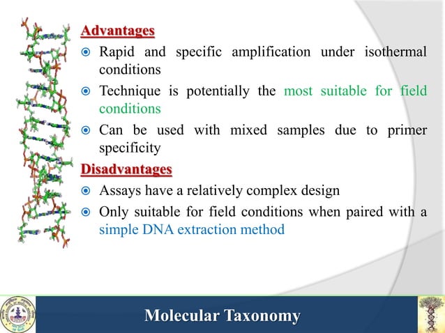 Molecular taxonomy | PPTX
